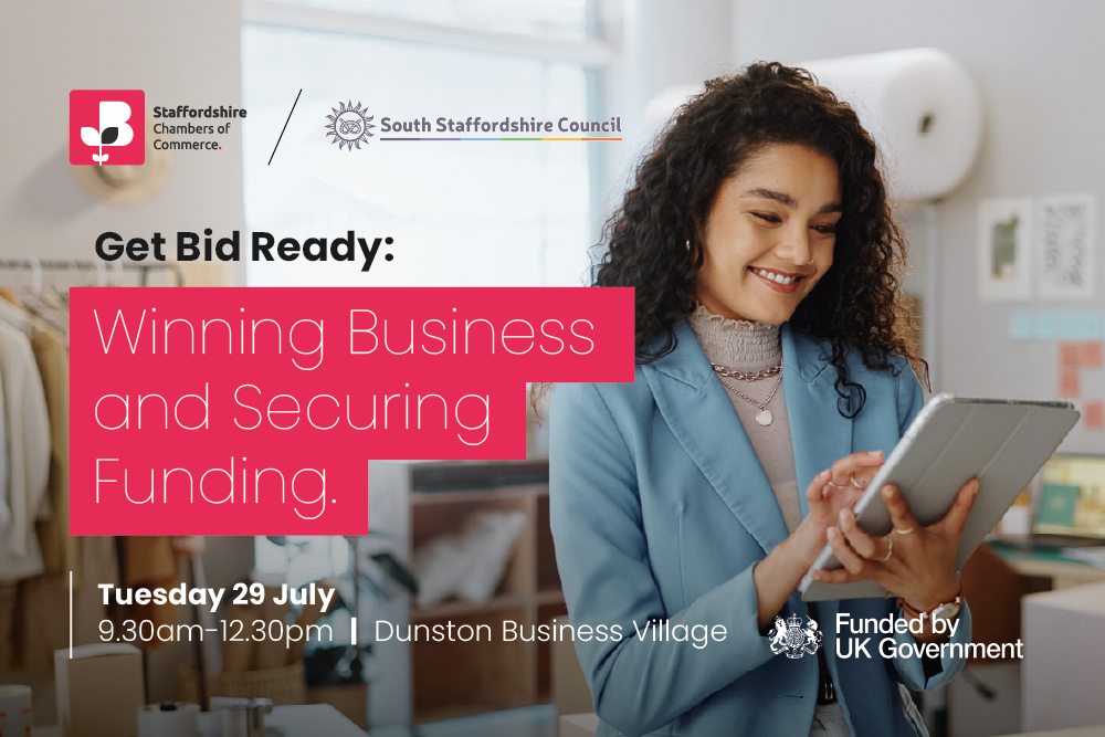 Get Bid Ready: Winning business and securing funding - Staffordshire Chambers Member Zone